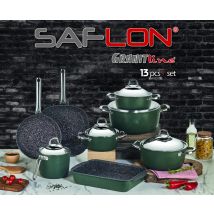 Saflon Granite 13-Piece Cookware Set | Non-Stick Cookware in Kuwait | Bazaarcom Kuwait